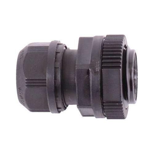 オーム電機 防水型キャプコン OA-W1613 OAW1613●色:黒●適合電線径(mm):φ11~13●取付穴径(mm):φ21●取付ねじ:CTG16(G1/2)●適合板厚:4mm以下●質量(g):12●使用周囲温度:-25~+80℃●ニ...