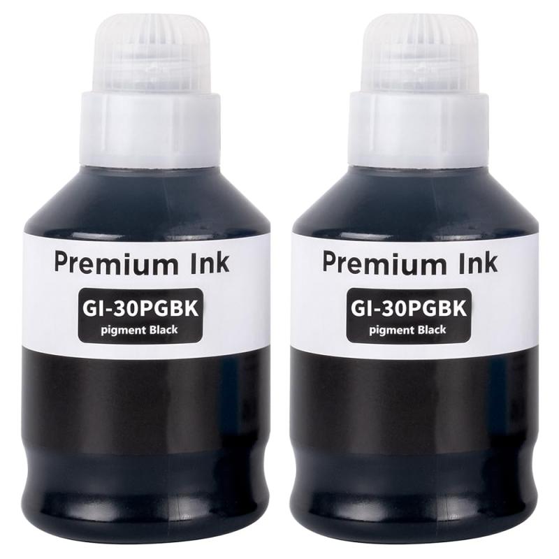 バウストア Canon GI-30 170ml 顔料 ブラック 用 互換インクボトル2個 G7030 / G6030 / G5030 / GM4030 / GM2030Canon GI-30PGBK ブラック対応の互換インクボトルになります...