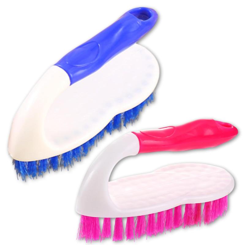 シャンディニー 取っ手付きスクラブブラシ 掃除ブラシ 浴室 洗面 掃除 ベランダタイル キッチン 清掃 多用途 ハンディブラシ 軽量 掃除用品 2色セット【持ち手しっかり】 取っ手付きで握りやすく、力を入れやすいハンドル設計。 長時間の掃除...