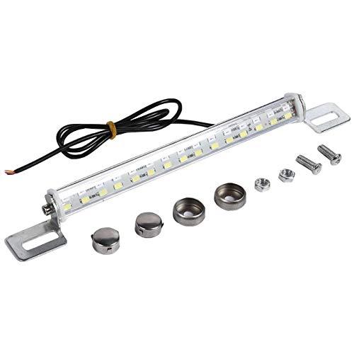 YOBIS ライセンスランプ 白赤 12Vリアフォグランプ 汎用 5630LED 白高輝度逆ランプ + 赤い LED ブレーキランプ ライセンスプレート光 バックフォグランプ 車警告灯 テールライト 防水 汎用二重使用ランプ: 逆転ライト ...