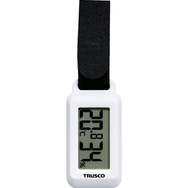 トラスコ中山(TRUSCO) 防滴型ポータブル温湿度計 ウィズモ PTH-DP奥行(mm):15高さ(mm):70測定温度範囲(℃):-9.9~50測定項目:温度、湿度測定湿度範囲(%RH):10~99電源:リチウム電池(CR2032)×1...