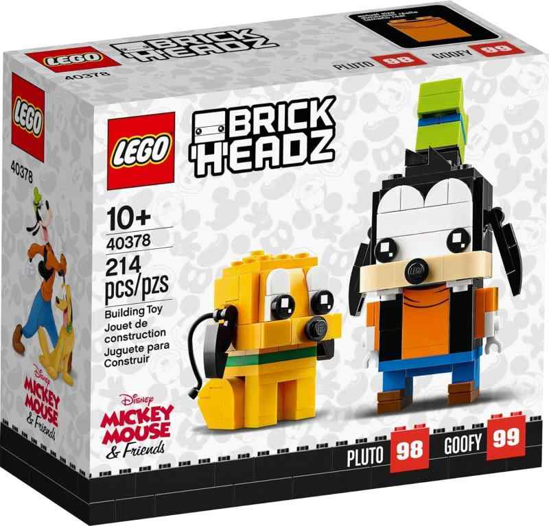 レゴ(LEGO) Disney Brick Headz Pluto Goofy Set 40378LEGO ディズニー ブリックヘッズグーフィーとプルートのダブルパック。214ピース入り。小さなコレクションアイテム、必ずしも子供の贈り物には...
