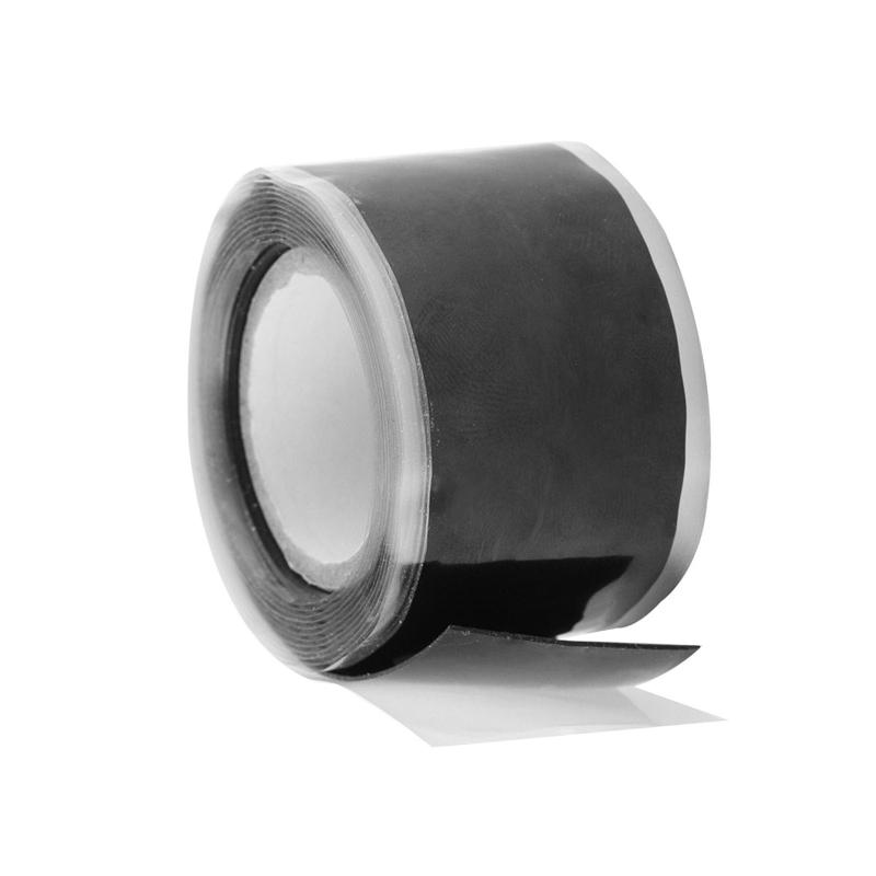 BRIIKPP 3m 幅25mm 多用途 自己融着テープ シリコンテープ 耐熱 -60℃～280℃ 絶縁 防水 PVCパイプ修理 配管リーク修理 3m*25mm ブラック【多機能用途】水道管補修、電線接続、自動車修理、データ線修復などの多種...