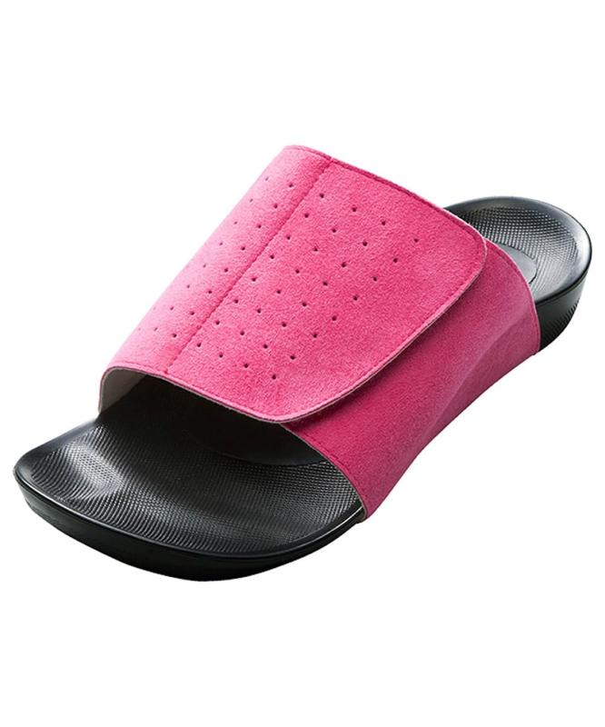 [AKAISHI] アーチフィッター室内履き 601 ローズ Mサイズ(23.0~23.5cm)青竹踏みのような足裏への強力指圧でおうち時間を健康に。3つのアーチサポートで、崩れたアーチをしっかり支え、外反母趾などの足トラブルを予防します。...