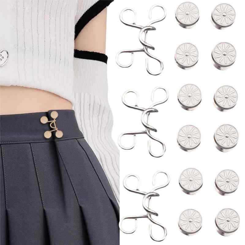 [YFFSFDC] ウエスト調整ボタン27mm3セット ジーンズ 調整 リベット付き 縫い目ない ウエストバックル ゆるゆるのジーンズ/ズボン/スカート/Tシャツ/パーカーなどを調節する取り外し可能ボタン ✔【パッケージ内容】ジーンズボタン...