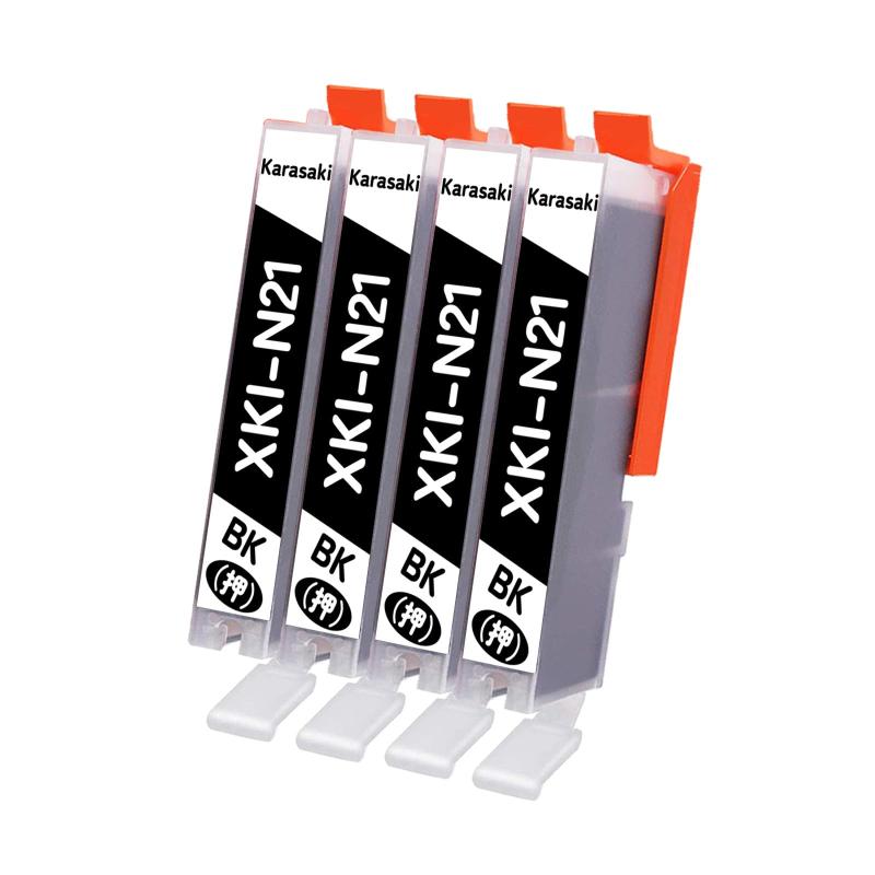 KK-XKI-N20N21-4PK【対応機種】：プリンター PIXUS XK100 / XK110 / XK120 / XK130 / XK500に適用します。弊店の互換は独立包装で、長期保存が可能です。同時に製品の破損、インク漏れなどの問...
