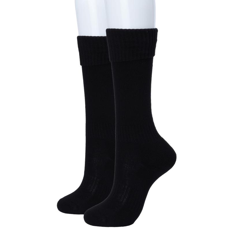 [グロリックス] サッカーソックス SoccerStockings ボーイズ足首、土踏まずをサポート　疲れを軽減綿混　折り返しハイソックス4サイズ　無地と折り返し部2本線のバリエーション豊富なカラー