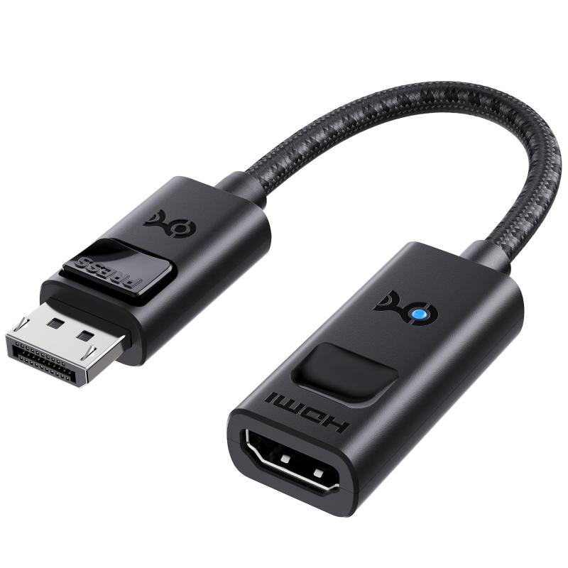 Cable Matters 単方向 8K DisplayPort HDMI 変換 アダプタ、[8K@60Hz・4K@240Hz] DisplayPort1.4 HDMI2.1 変換アダプタ、RTX4080 / RX7900対応、PS5 / ...