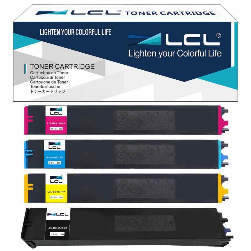 LCL Sharp用 互換トナーカートリッジ MX-61JT 大容量 4色セット