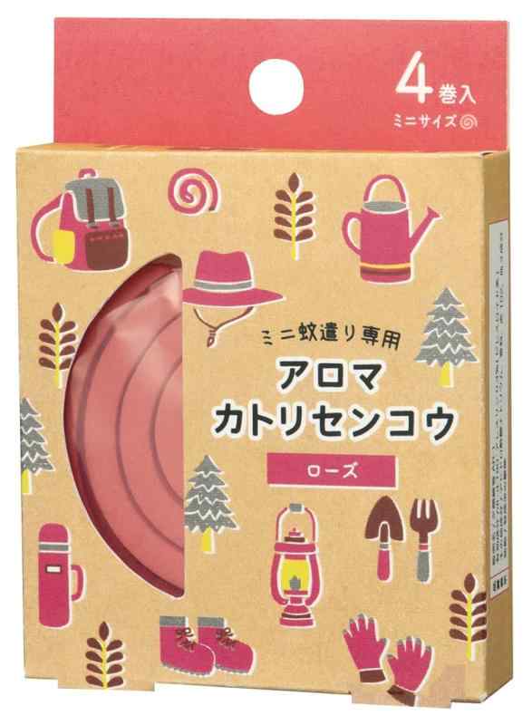 デコレコーポレーション アロマ ミニ蚊取り線香 ローズ 約70×18×h100mm SK-51042約70×18×h100