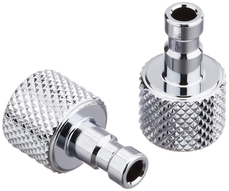 タミヤ エアーブラシシステム No.62 クイックホースジョイント用プラグ 2個セット ホビー用工具 74562クイックホースジョイントに接続するためにエアーブラシに取り付けるスペアプラグローレット加工を施した金属製で、エアー漏れを防ぐパッ...