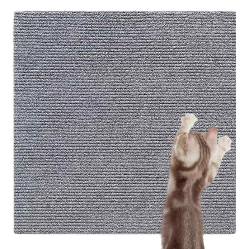 ZTFT 猫 つめとぎ 防止 シート 猫 爪研ぎ防止シート 猫爪とぎ壁に貼る つめとぎ 猫 爪研ぎ防止シート 40×100cm 浅灰色 粘着式 DIY 家具壁保護 賃貸向け 耐摩耗【簡単取付け設計】猫 つめとぎ 防止 シート専用の粘着式バッ...