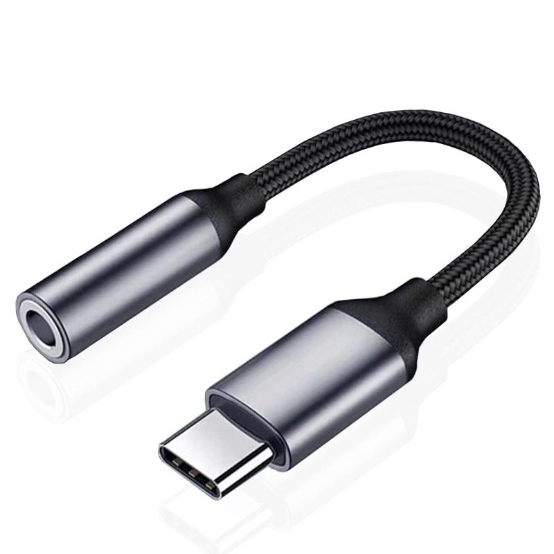 【FsGrg】USB Type-C to 3.5mm イヤホンジャックアダプタ 変換ケーブル タイプCからAuxオーディオアダプタケーブルケーブル HIFI音質 通話・音楽・音量調節可能 MacBook Air/Pro/iPad Pro/A...