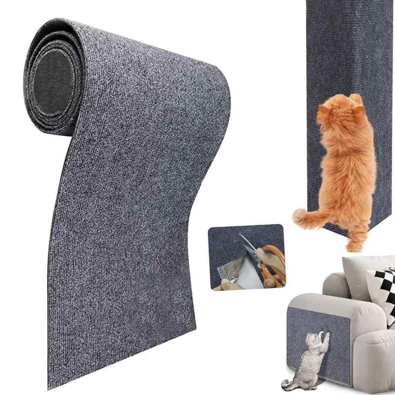 猫用爪とぎ 猫 爪研ぎ 猫 つめとぎ 防止 シート DIYトリミング可能な猫爪とぎマット（ソファ補強固定釘10本付き）猫 壁紙保護シート ポリエステル繊維製 猫の本能的な引っ掻き欲求を満たし【トリミング可能、簡単DIY】当社の猫爪とぎマット...