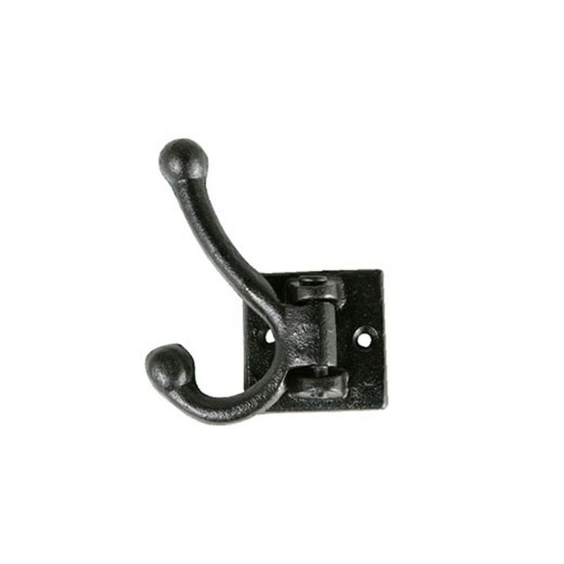 ダルトン(Dulton) アイアンパーツ ダブルスウィングウォールフック アンティークブラック 高さ83×幅40×奥行70mm D.SWING WALL HOOK A.BLK S255-88ABKサイズ : 高さ83×幅40×奥行70mmカ...