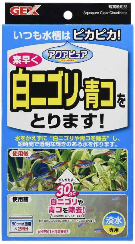 ジェックス アクアピュア 水かえ無用 白ニゴリ青コ除去本体サイズ (幅X奥行X高さ) :12.0×3.0×22.0cm本体重量:0.14kg原産国:日本