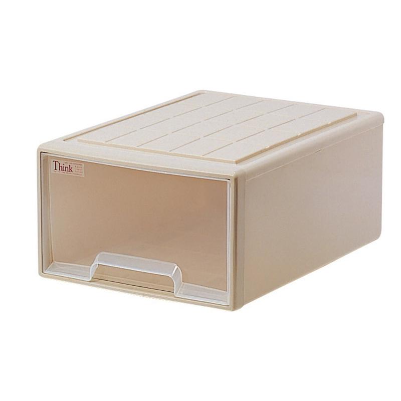 Thinkクローゼット 衣装ケース 補強枠付 ソフトベージュ