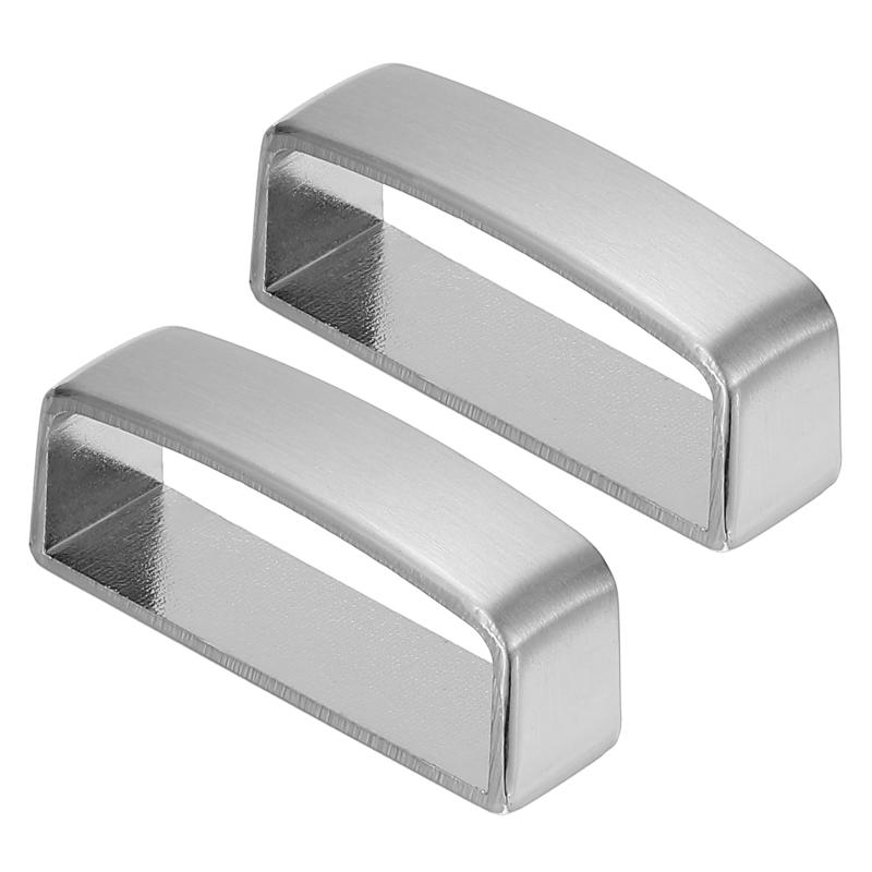[PATIKIL] 1 3/8" 36mmベルトループキーパー 2個入り合金ベルトストラップリングメンズバックルDIYクラフトベルト修理用 シルバーホワイトカラー：シルバーホワイト；素材：合金；内径：36mm x 12.5mm /...
