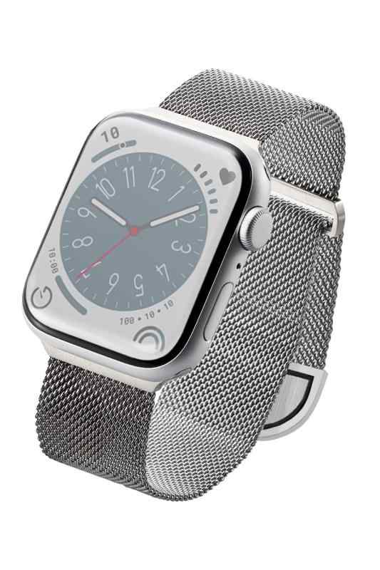 エレコム Apple Watch アップルウォッチ バンド ステンレス 編み込み マグネットバックル 工具無し 49mm 45mm 44mm 42mm 【 Ultra Series 8 7 SE2 SE 6 5 4 3 2 1 対応】 AW...