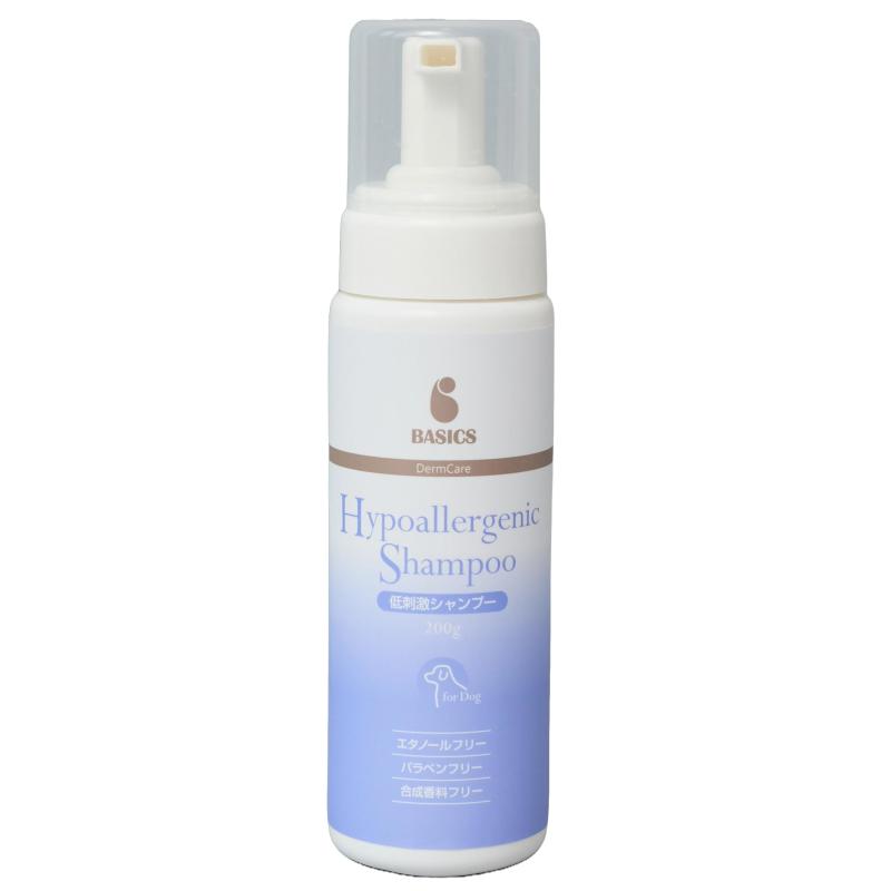 BASICS Dermcare 低刺激シャンプー 200g 犬用泡で洗う、低刺激シャンプー