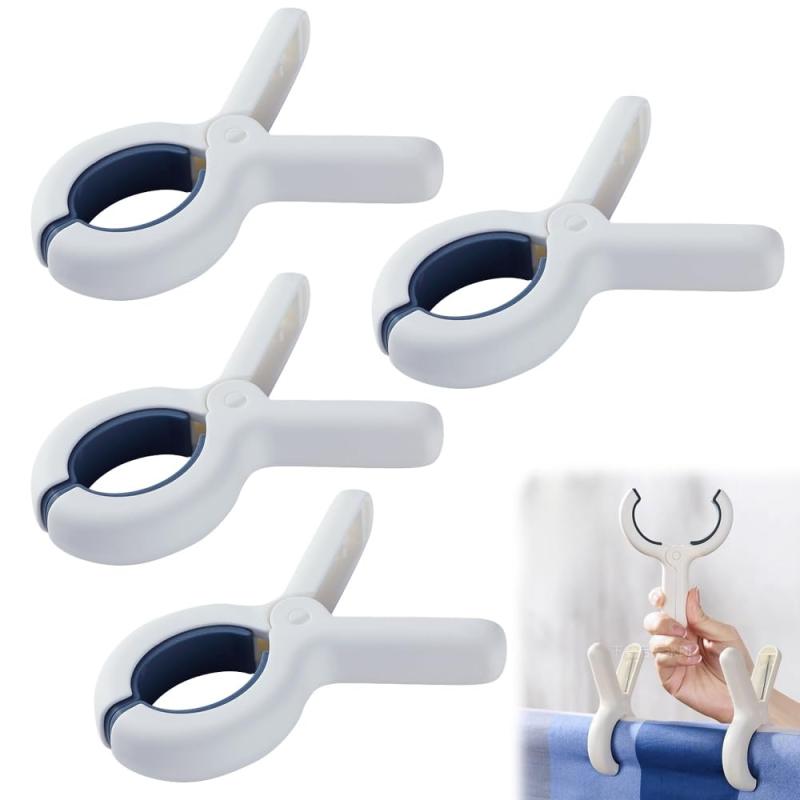 洗濯バサミ 洗濯ばさみ 布団バサミ 洗濯ピンチ 洗濯クリップ 布団ばさみ 防風 強力 特大 痕跡がない 滑り止め おしゃれ 室外干し/物干し竿/部屋干し用 ランドリー用品 洗濯用品 4個入り製品規格：4つの青色製品サイズ良質な材質：強靭なP...