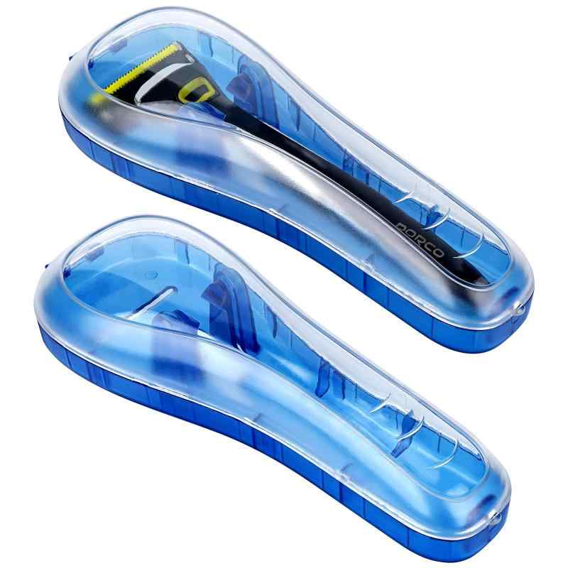 Linkidea 2個入り カミソリホルダーケース ポータブル旅行用カミソリプロテクター ハードケース 手動カミソリプロテクターボックス Fusion 5 ProGlide、Sensor 3、SkinGuard、Pace 6 Pro 対応カ...