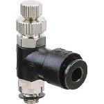 チヨダ ミニスピードコントローラα メーターアウト M4RM5O適合チューブ外径D（mm）:4接続口径:M5×0.8使用流体:空気使用温度範囲:-5～60℃（凍結なき事）使用圧力:0.05～0.7MPaメーターアウトタイプ