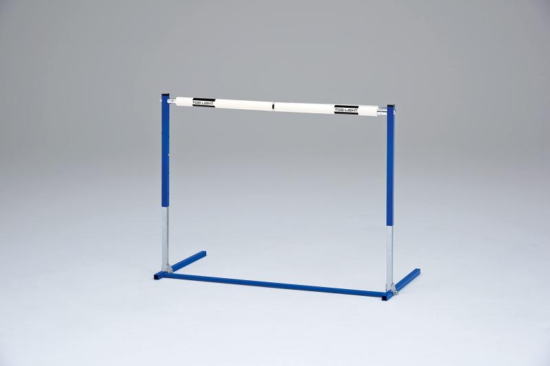 トーエイライト フレキシブルハードル360(中) G1873 青●中学校向け●重さ4.3kg幅104×奥行53×高さ5段階調節（60・68・76.2・83.8・91.4cm)フレーム：スチール、バー：ゴムスポンジ●折りたたみ式●体重制限40...