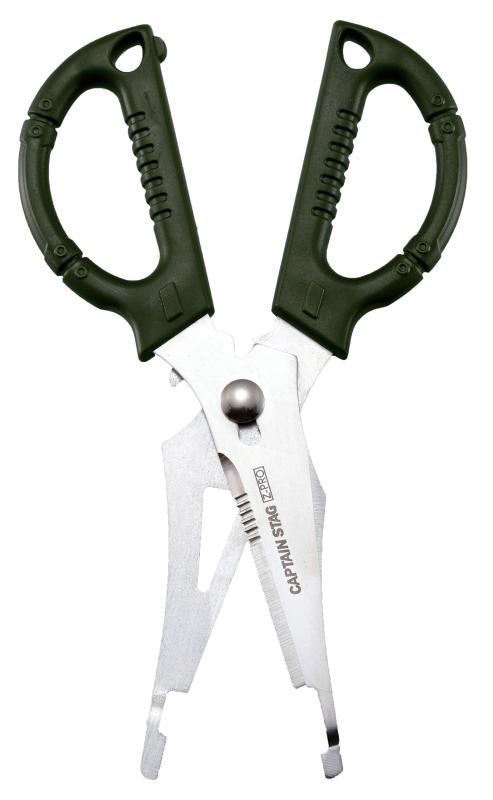 キャプテンスタッグ バーベキュー用 多機能ハサミ 収納ケース付 防災グッズ Z-PRO UM-1UM-1原産国:中国製品サイズ:(約)幅78×全長180mm、収納サイズ/78×182×厚さ14mm製品重量:(約)110g材質:本体/ステンレ...