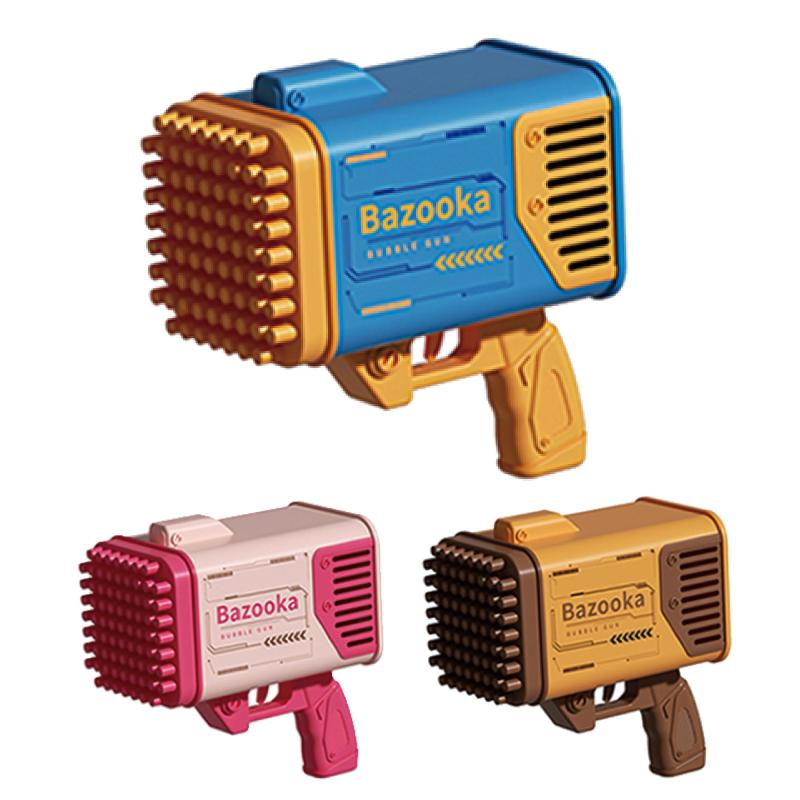 Bazooka 電動シャボン玉バブルガン 77穴 LEDライト搭載 USB充電式 長距離発射 数千個のシャボン玉 一度に噴出 軽量設計 安全素材使用 誕生日プレゼントに最適 結婚式・ピクニック・キャンプ・バッテリー充電することができます77...
