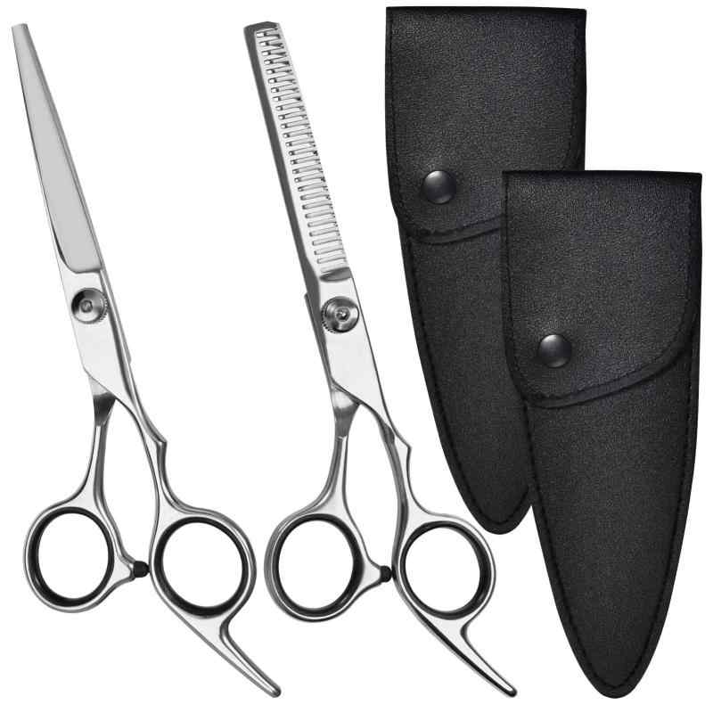 LEONTOOL 散髪カットハサミ カットばさみ 髪はさみ 鋏 散髪ハサミ シザー セルフ ヘアシザー 初心者 美容師 理容師 子供 毛量調整 質感調整 滑らかな動き細やかな職人技理髪師 家庭用 6インチ