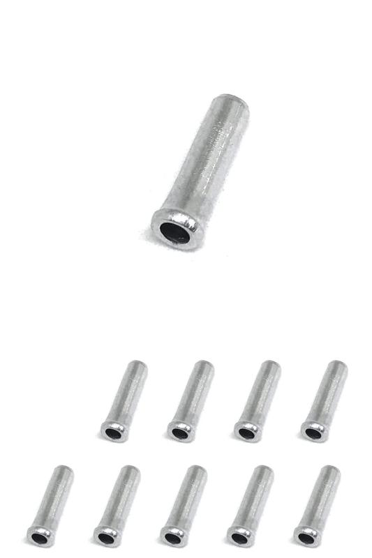 wumio ワイヤーエンドキャップ シルバー 10個セット 自転車用 1.1mm 1.2mm対応 ブレーキワイヤー シフトワイヤー シフターケーブル 末端処理10個セットサイズ：長さ1.2cm x 直径4mm重さ：0.15g/個素材：アルミ...