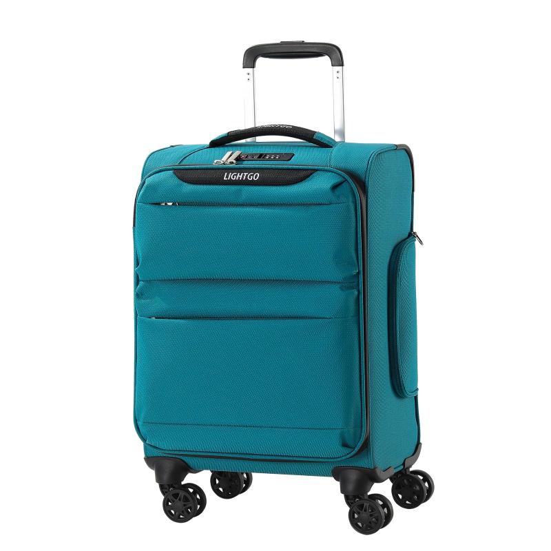 [LIGHTGO] 軽量ソフトサイドスーツケース, 20インチ機内持ち込みサイズ, 受託手荷物対応（24/28インチ）, 拡張可能, 耐水性, TSA認証ロック, スピナーホイール抜群の軽さと収納の工夫で、快適な旅をサポート 20インチモデ...