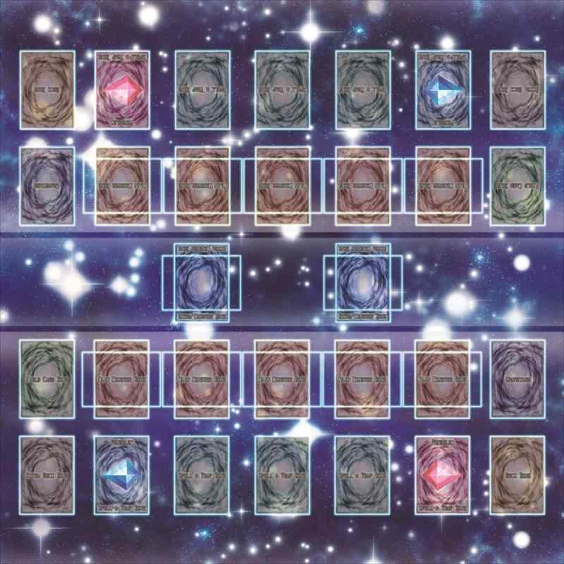 おもちゃの神様 遊戯王 新マスタールール プレイマット ラバーマット リンク召喚 EXゾーン 対応【サイズ】60×60cm　【厚さ】2cm【素材】ラバー、布（表面）大人気カードゲーム、アニメ『遊戯王VRAINS』で新登場したリンク召喚（新マ...