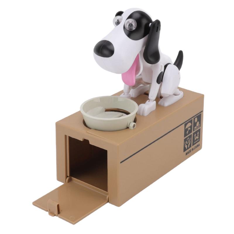犬の貯金箱 子犬の貯金箱面白い漫画 6歳以上の子供 お金の節約 に革新的[革新的なデザイン] 貯金箱の上に任意のサイズのコインを入れると、かわいい犬がコインをボックスに入れます。非常に興味深く革新的です。【多機能】子犬コインバンクは貯金箱で...