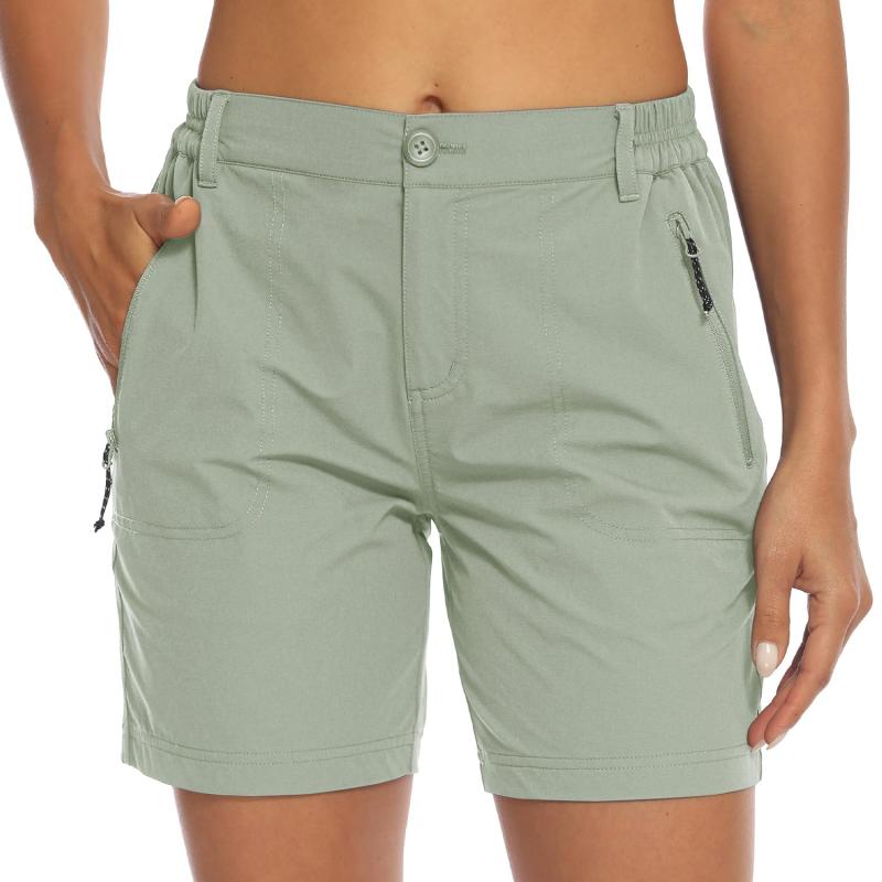 レディース ハーフパンツ アウトドアウェア ショートパンツ 登山着 吸汗速乾 ゴルフウェア UVカット ファスナー付き 夏用レディースハーフパンツ：生地は撥水加工、速乾性、UVカットのあるナイロンを使用しています。表面に少し凹凸感があるのが...