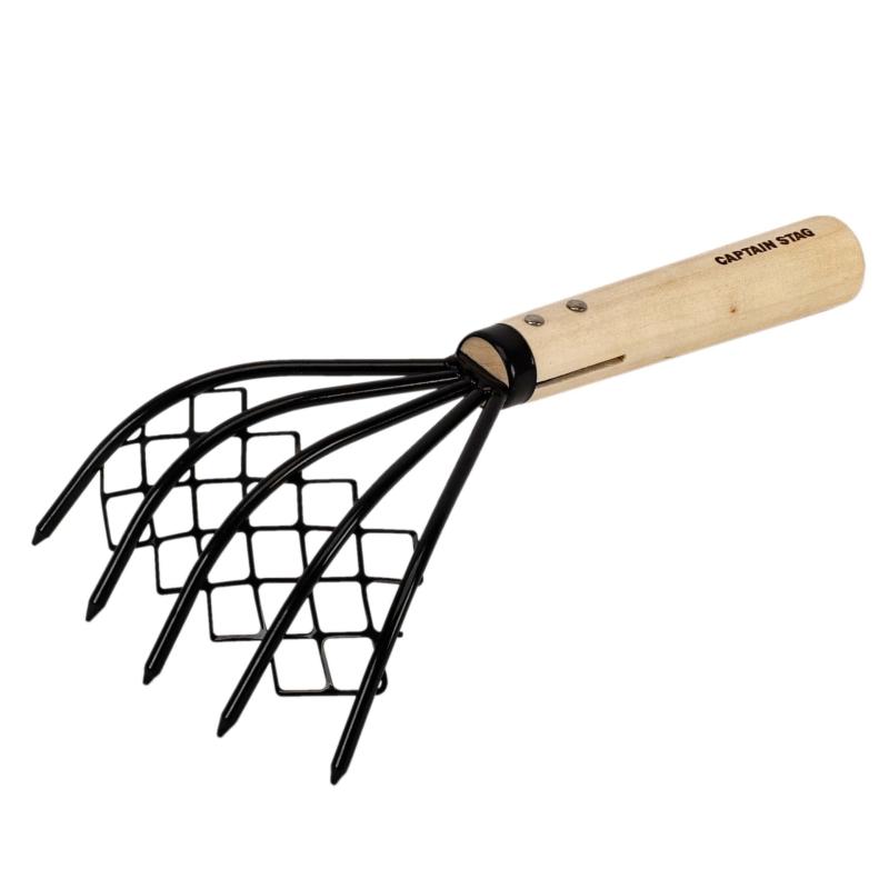 キャプテンスタッグ(CAPTAIN STAG) アウトドア 潮干狩り 熊手 忍者熊手 万能熊手 ショート/ロング ネット付き UX-2654/UX-2655