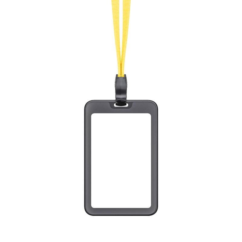 [ASTAR] 社員証ケース 縦型 IDカードホルダー 首掛けネームホルダー パスケース 両面用 名札ケース ICカードケース定期入れ ストラップ付き 各種 クレジットカード サイズ/社員証 対応