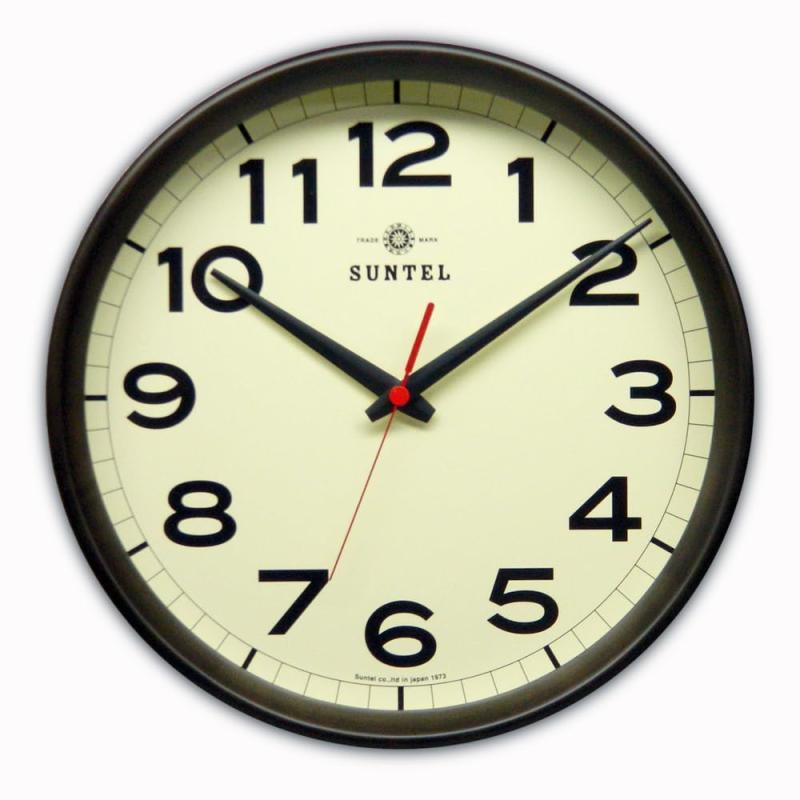 さんてる 日本製 シンプル電波掛け時計 ダークブラウン DQL699-DBKサイズ：28.5×28.5×6.4cm重量：860g材質：天然木、ポプラ材ムーブメント：SKP製電波スイープムーブメント電池：アルカリ単三