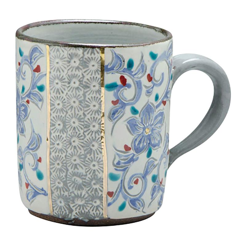 京焼 清水焼 喜信窯 マグカップ 大 290ml 三島唐草 CYM758 日本製, グレー商品サイズ:約7.5×9cm商品重量:0.22kg容量:約290ml素材:陶器