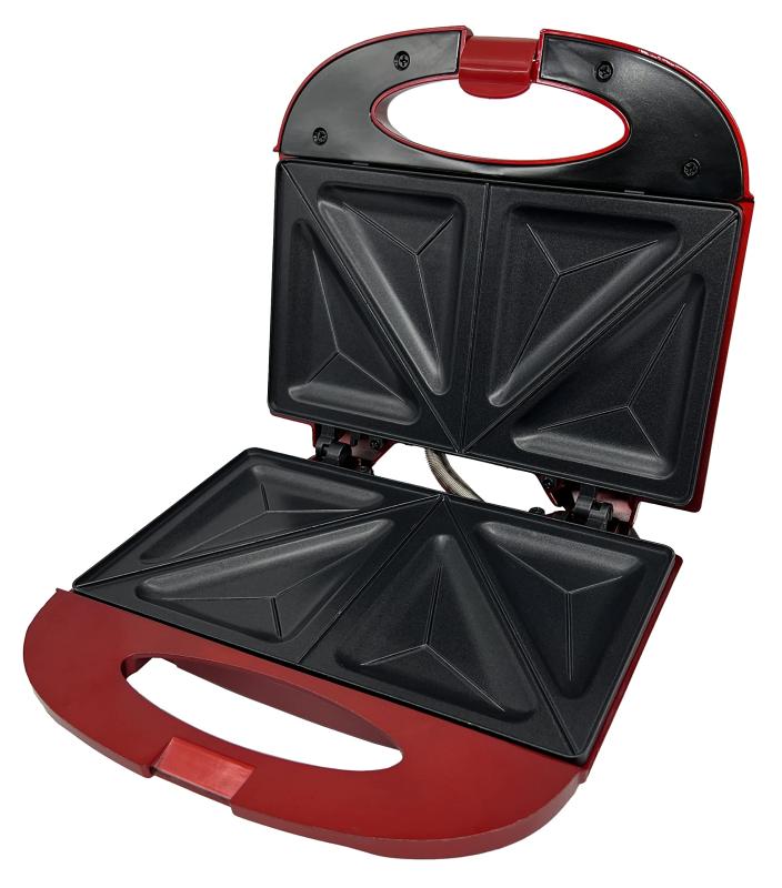 OMNI(オムニ) OM-KHA05PR ホットサンドメーカー パールレッドサイズ：23.5×7.5×21消費電力:580W製造国:中国