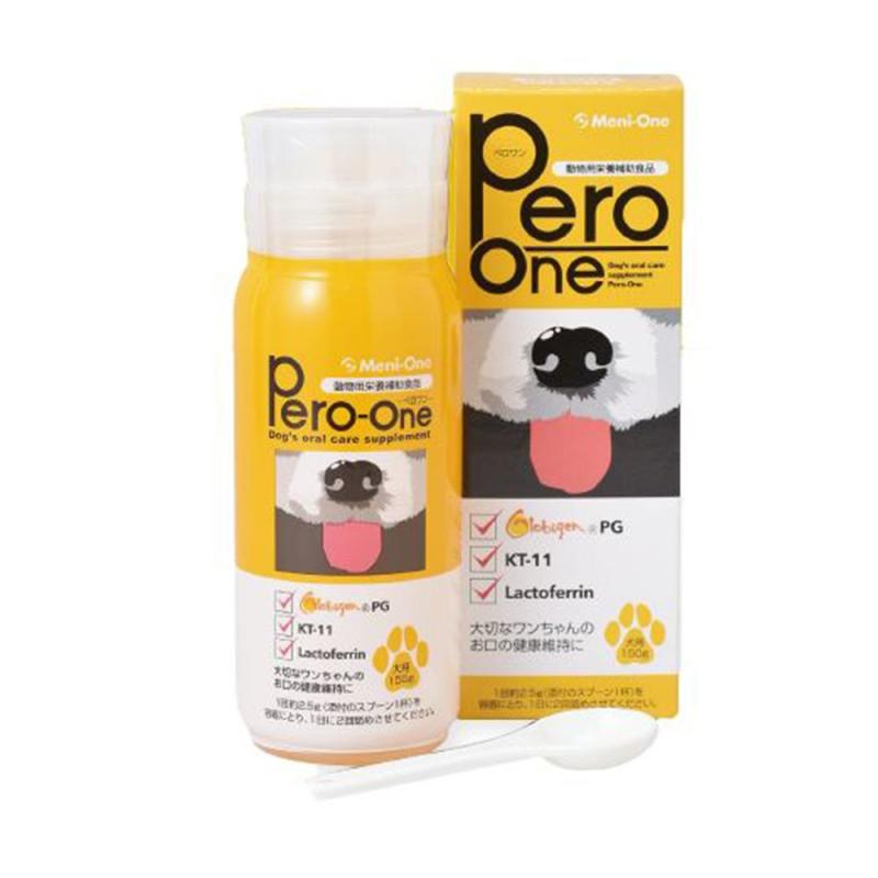 メニワン ペロワン Pero-one(犬猫用)150g口腔環境が整えられ、口臭抑制や歯垢付着低減が期待できます。