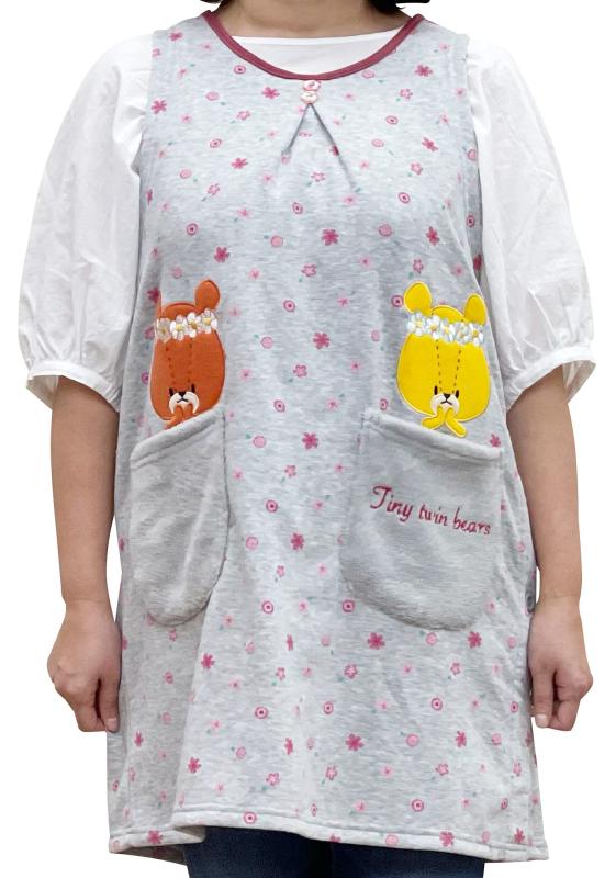 [飛馬日本] エプロン RA43035-12 グレー M～L品質：《プリント》 ポリエステル70% 綿30% 《無地》 ポリエステル80% 綿20% 《ボア》 ポリエステル100%生地の厚さ：厚め　 　伸縮性：ありサイズ：M~Lサイズ バス...