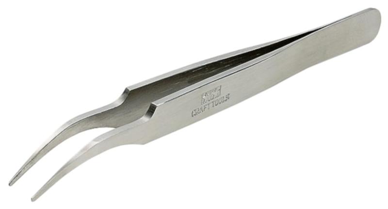 タミヤ クラフトツールシリーズ No.108 精密ピンセット 先丸/ツル首タイプ プラモデル用工具 74108クラフトツールシリーズ先端が約R1.5mmに丸められているのが特徴先端が鋭くないのでつかむものにキズがつきにくく、安全性が高く扱い...