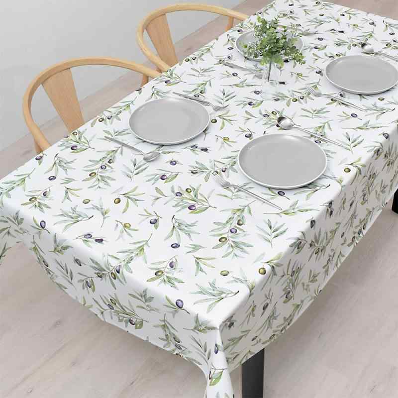 スタイルデコール(STYLE Decor) テーブルクロス ラミネート ビニール 防水 北欧 おしゃれ 120cm×150cm オリーブツリー W4801900サイズ:　タテ：約120cm／ヨコ：約150cm 商品によってサイズに多少の誤差...
