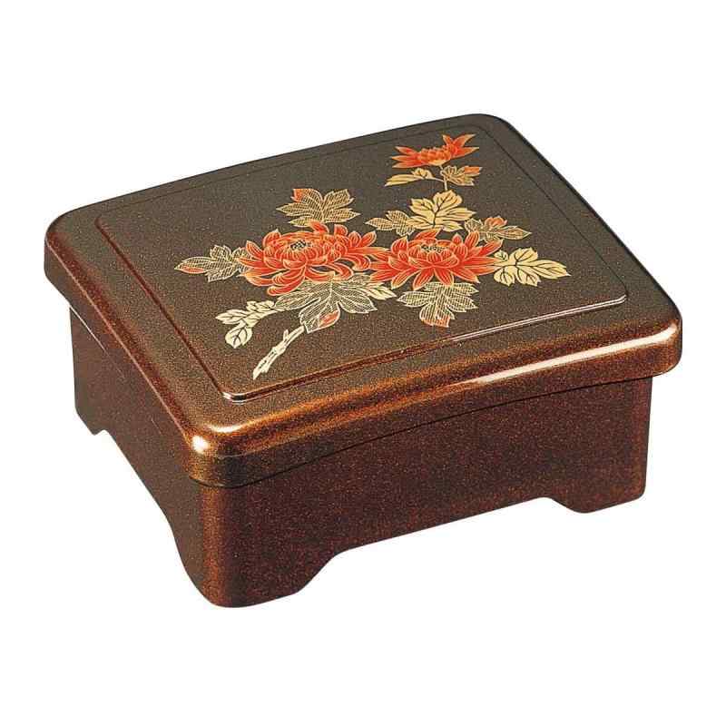 ジェイキッチンズ J-kitchens うな重 重箱 光月丼重 梨子地菊(蓋親) 鰻 (うなぎ) 重箱 日本製サイズ：約16.7x14.3x8cm素材・材質:ABS樹脂生産国：日本スタミナ料理と言えば「うなぎ」大好物は「うなぎ」と思われる方...