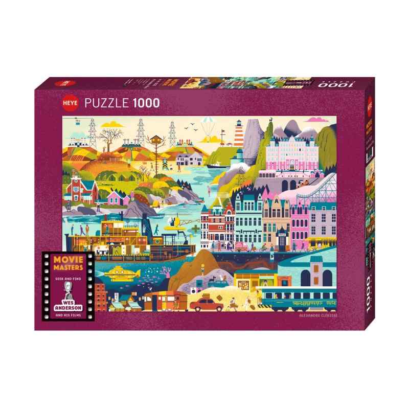 Wes Anderson Films Puzzle 1000 Teile1000ピースジグソーパズル