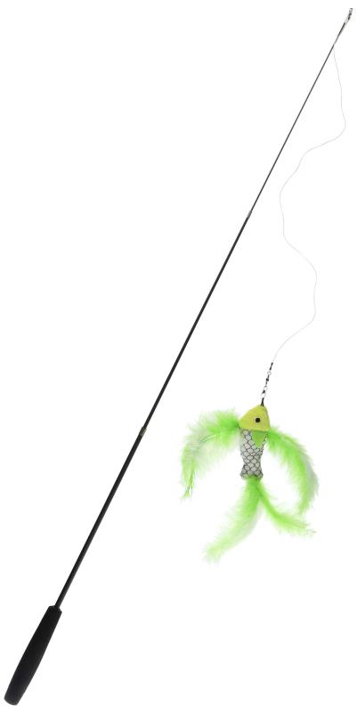 スーパーキャット 猫用おもちゃ フィッシングロッドじゃらし グリーンフィッシュ FLD-03本体サイズ (幅X奥行X高さ) :1.8×95×90cm本体重量:0.043kg原産国:中華人民共和国