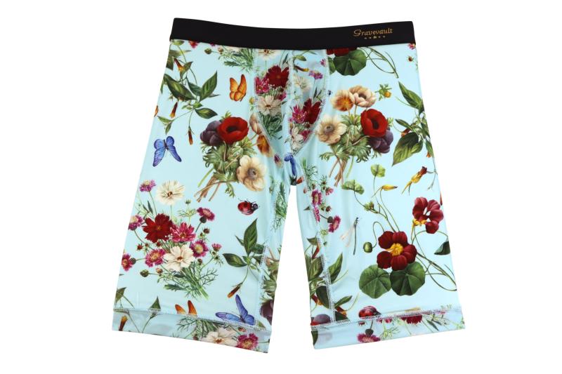 [グレイブボールト] ボクサーショーツ FLORA LONG BOXER メンズロングボクサー オールシーズン対応商品ですメイドインジャパンナイロンの滑らかなスリーク日本製
