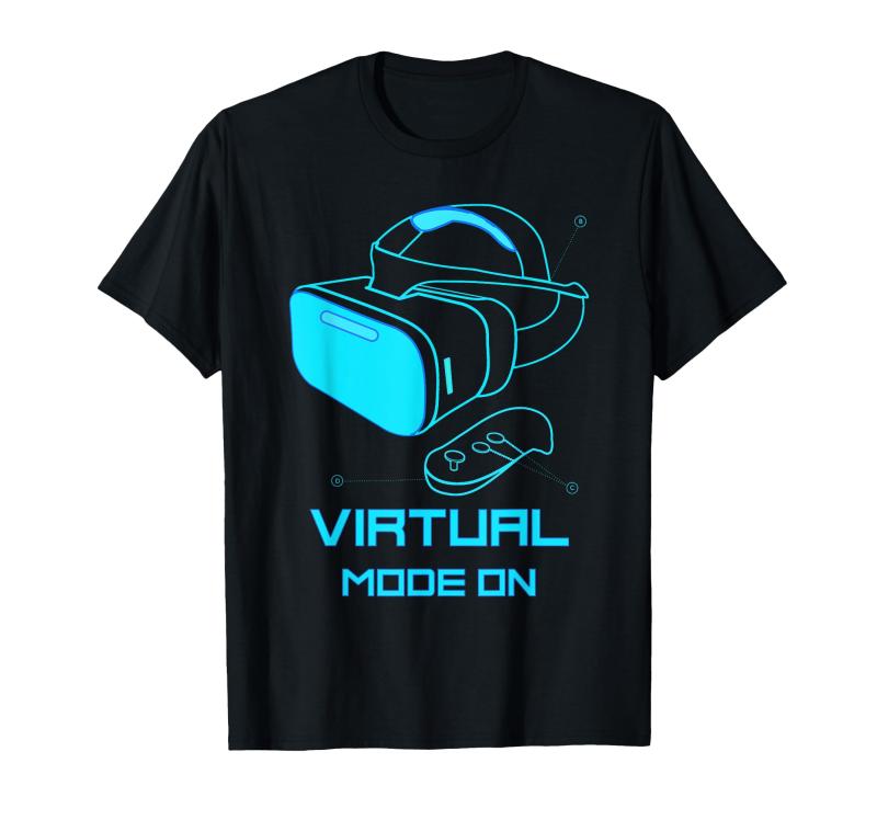 Virtual Mode Virtual Reality HMD Remote VR Technology Tech Tシャツ